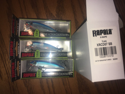RAPALA X-RAP COUNTDOWN 07's---3 SILVER BLUE COLORED FISHING LUREs | eBay