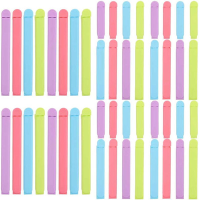24 PCS Multi-Size Food Sealing Clips, Reusable Storage Bag Clips Food ...
