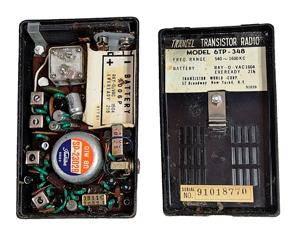 Trancel 6TP 348 Trancel Japan Transistor Portable AM Radio Tested ...