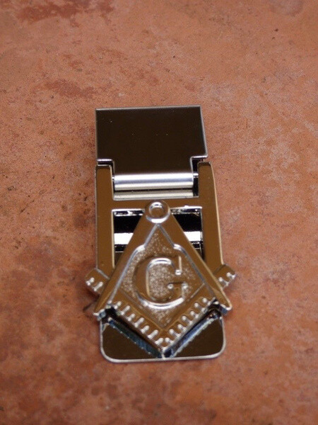 Masonic Money Clip, Square and Compass MASON FREEMASON Stainless Steel ...