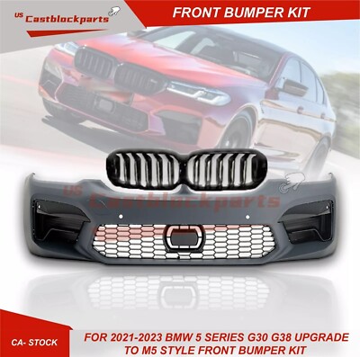 For 2021-2023 BMW 5 Series G30 G38 Upgrade to M5 Style Front Bumper Kit ...