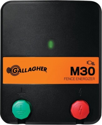 Gallagher G331434 Electric Fence Charger, M30, 0.3 Joules, 110-Volt 20 ...