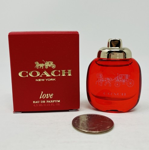 Coach LOVE Eau de Parfum 0.15 Oz/4.5 mL Perfume MINI Splash Bottle For ...