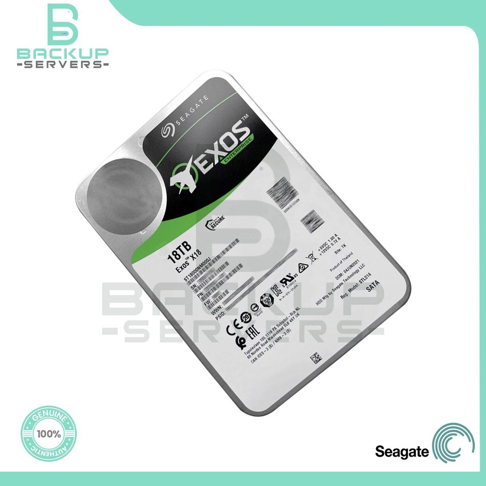 ST18000NM000J Seagate Exos X18 18TB 6Gbps 7.2K 3.5" 512e 256MB SATA ...