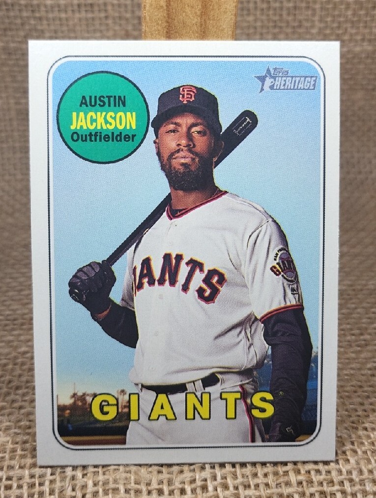 2018 Topps Heritage Austin Jackson Baseball Card #648 Giants FREE S&H ...