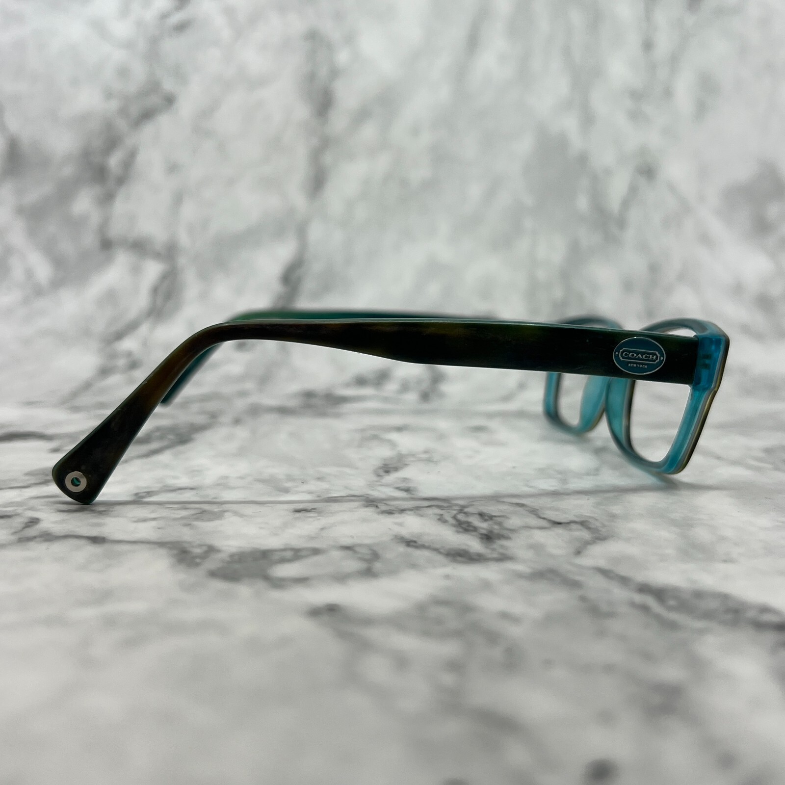 Coach Eyeglasses HC6040 (Brooklyn) 5116 Dark Tortoise Teal Frame 50-16 ...