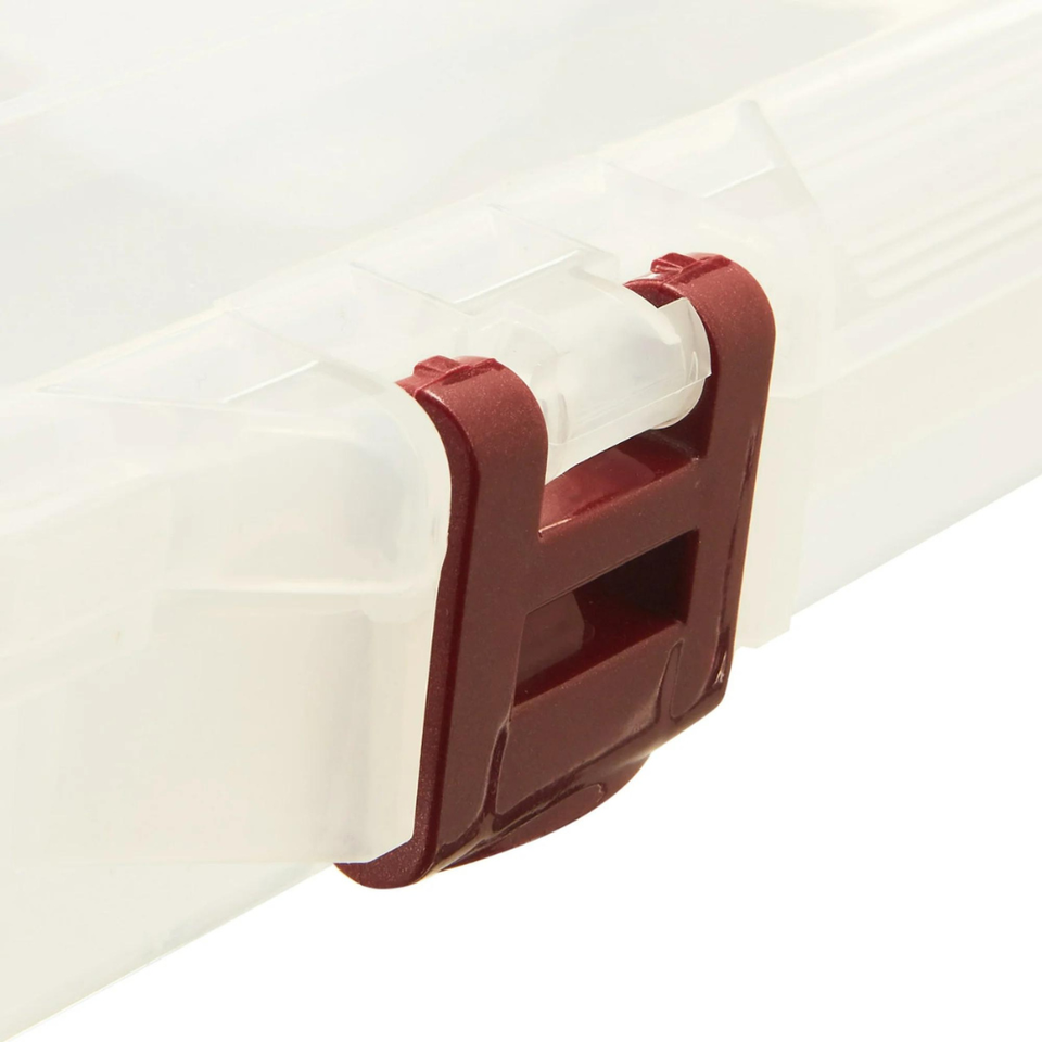 2 Pack Plano ProLatch Stowaway Large Clear Organizer Tackle Box, Large ...