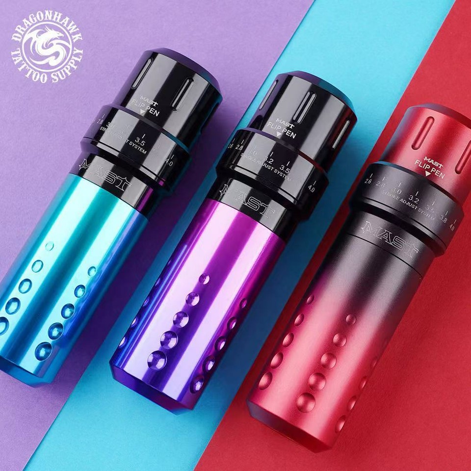 Mast Flip 2.6-4.0mm Six Stroke Rotary Tattoo Pen Machine Halo Power ...