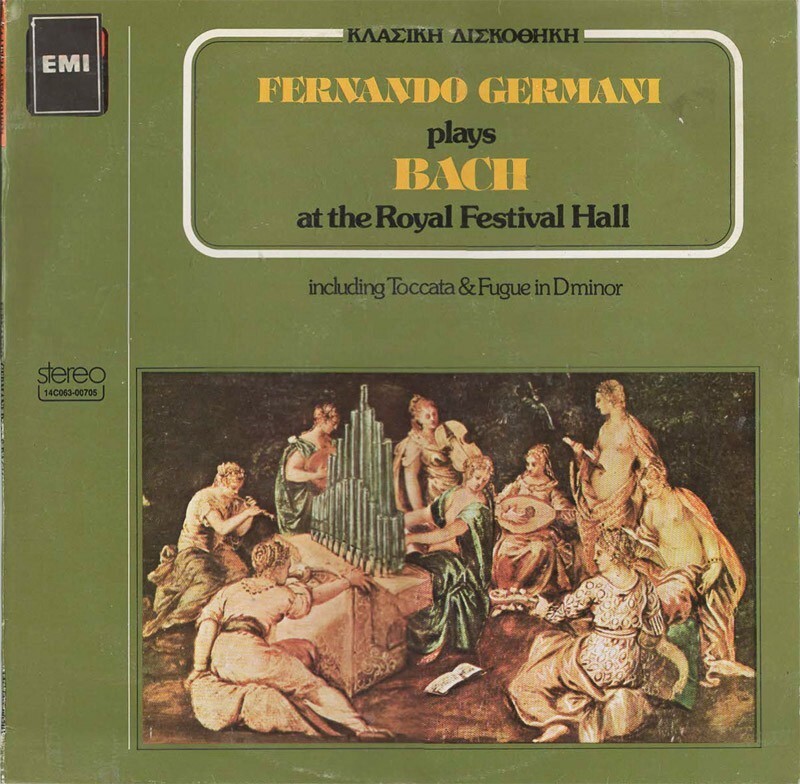 FERNANDO GERMANI PLAYS BACH - AT THE ROYAL FESTIVAL HALL - VINYL LP | eBay