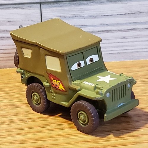 Disney Pixar Cars 2 Movie Race Team Sarge Lightning McQueen Logo ...