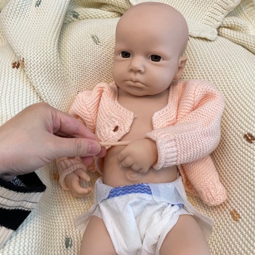Loulou Baby Full Body Solid Silicone Reborn Doll Real Soft Flexible ...