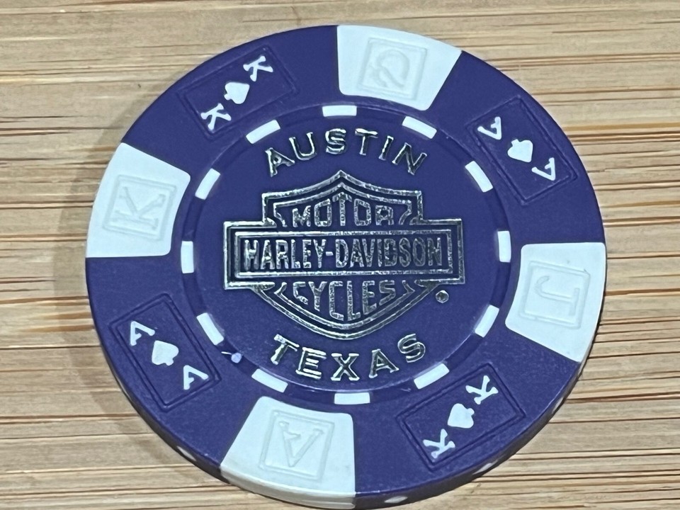 Harley Davidson Poker Chip Austin Texas | eBay