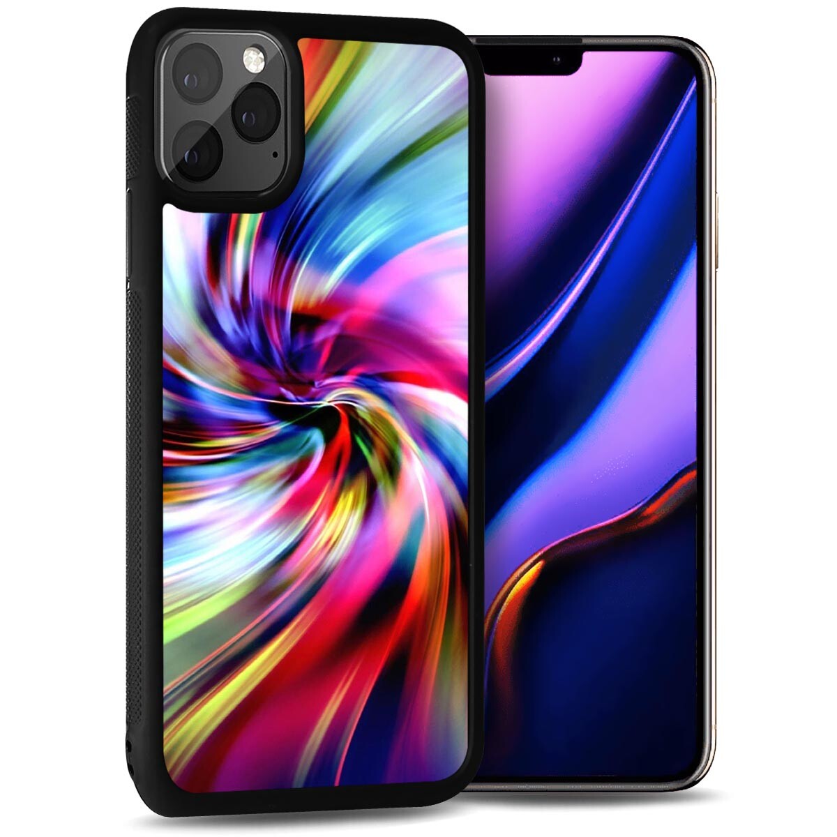 ( For iPhone 11 Pro Max ) Back Case Cover AJ12477 Abstract Circle | eBay