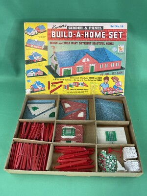 1962 Kenner’s Girder & Panel Build-A-Home Set #14 - VERY NICE! COMPLETE ...