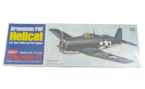 F6F Hellcat Model Kit, Guillow Balsa Wood Model Kit - New Sealed | eBay