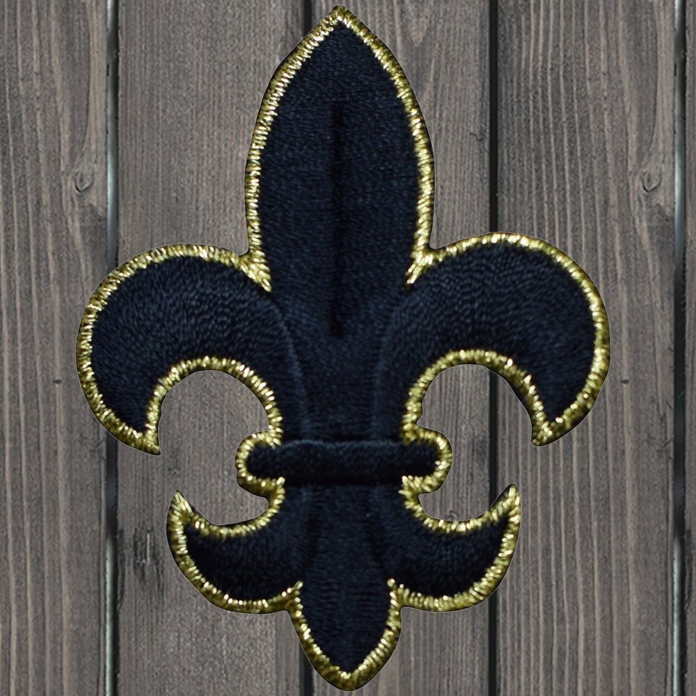 Large Fleur De Lis Embroidered Patch — Iron On | eBay