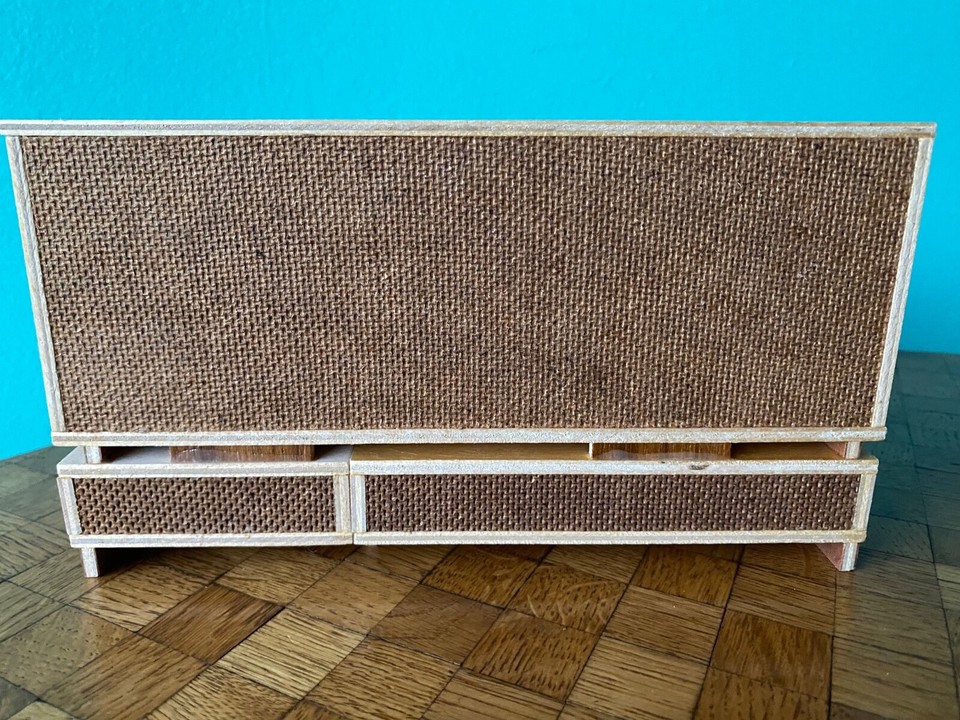 Schrank Fritz Altmann 60er Puppenstube Puppenhaus 1:12 dollhouse closet ...