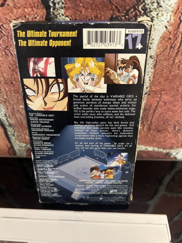 Variable Geo (VHS, 1999, Dubbed) Anime 702727039133 | eBay