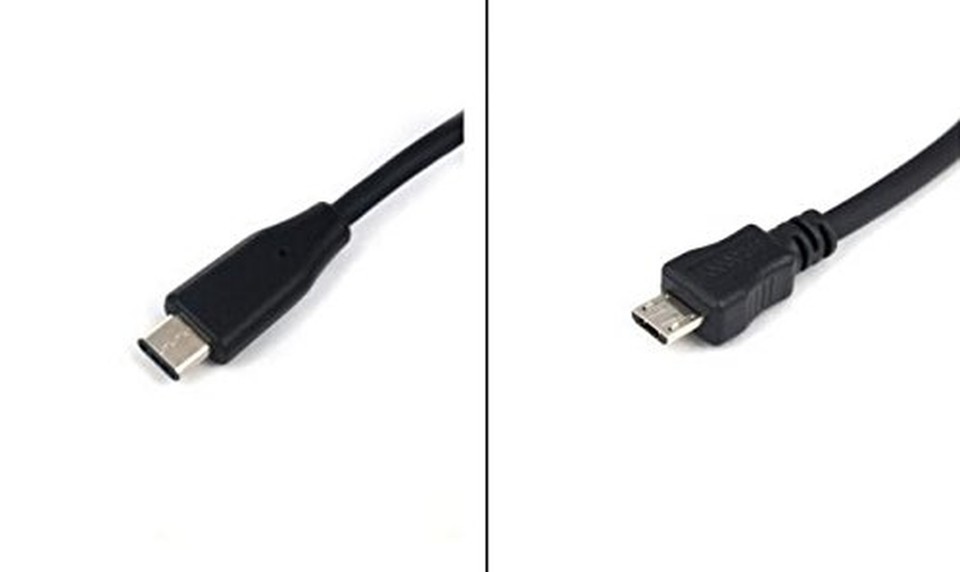 USB Type C 3.1 to Micro USB 2.0 Host Adapter OTG On the Go Cable 10 cm ...