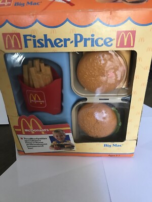 1988 Fisher Price McDonald's Fun with Food Big Mac Set, in original box ...
