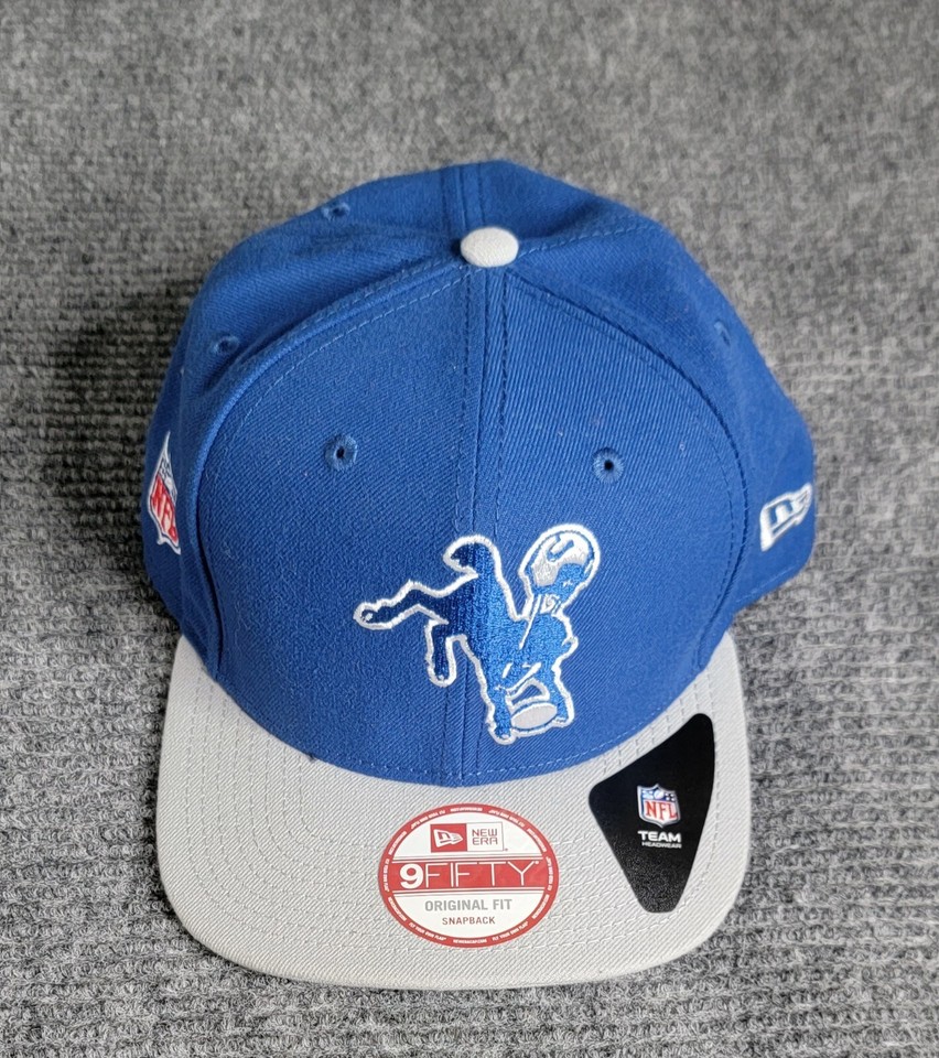Indianapolis Colts 9FIFTY New Era Retro Blue And Gray Snapback Hat NFL ...