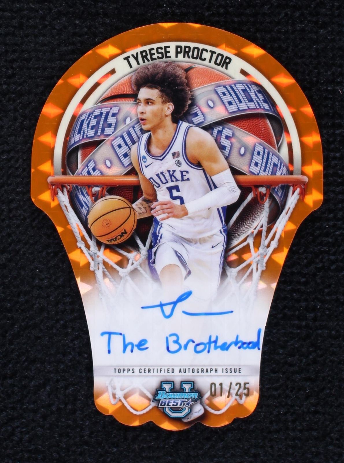 2023-24 Bowman University Best - Bowman U Buckets Die-Cut Autographs ...