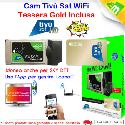 Cam TIVUSAT HD con scheda tv sat per decoder tessera smart card modulo ...