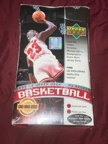 1998/99 UPPER DECK MJ ACCESS NBA BASKETBALL SERIES 2 HOBBY BOX 24 PACKS ...