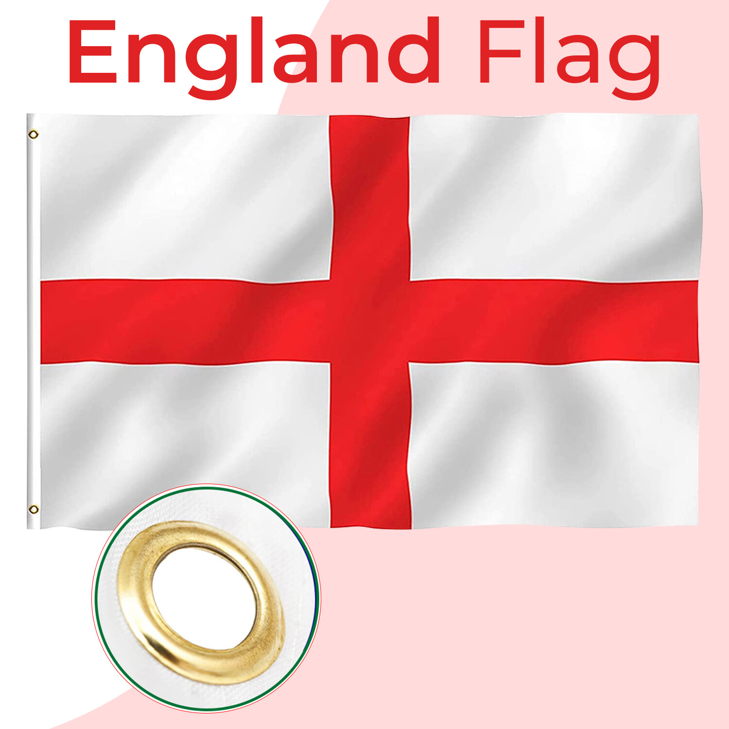 5ft x 3ft 3ft x 2ft 8ft x 5ft Polyester England Flags with Brass Eyelets Sports | eBay UK