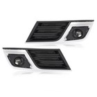 KUAFU Fog Lights W/ Bezels Trim For Chevrolet Traverse 2013-2017 ...