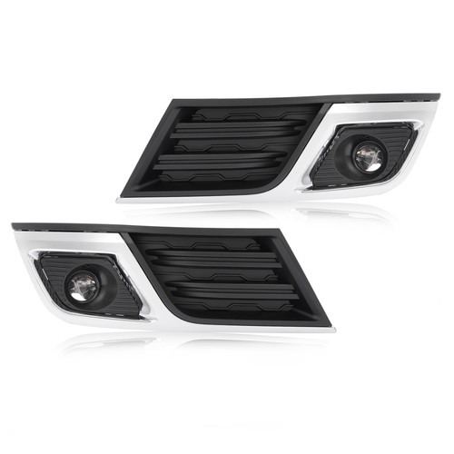 KUAFU Fog Lights W/ Bezels Trim For Chevrolet Traverse 2013-2017 ...