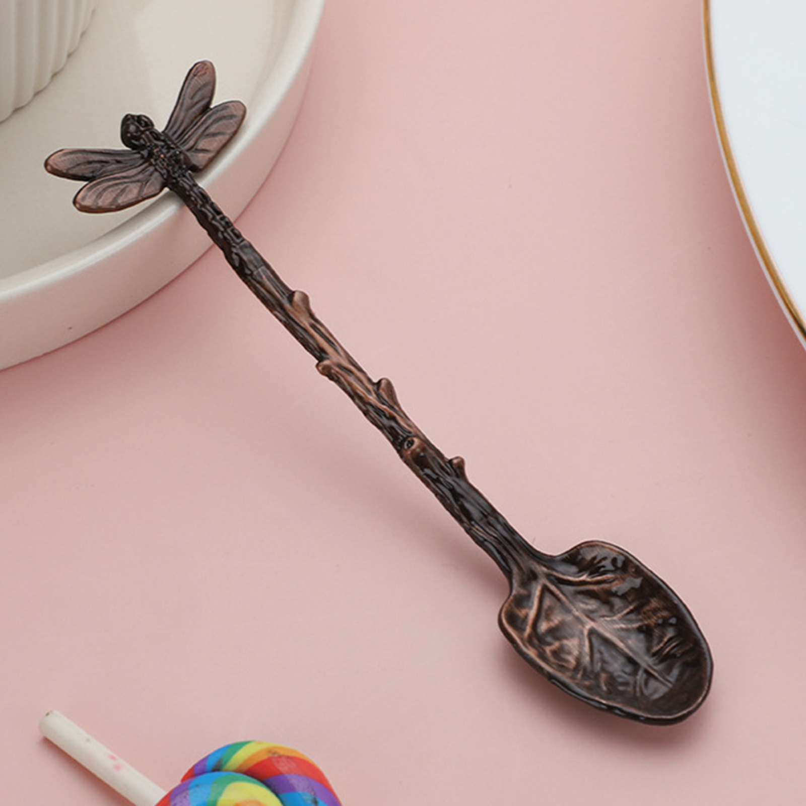 Alloy Spoon Exquisite Stylish Rust Proof Multi-function Dessert Spoon ...