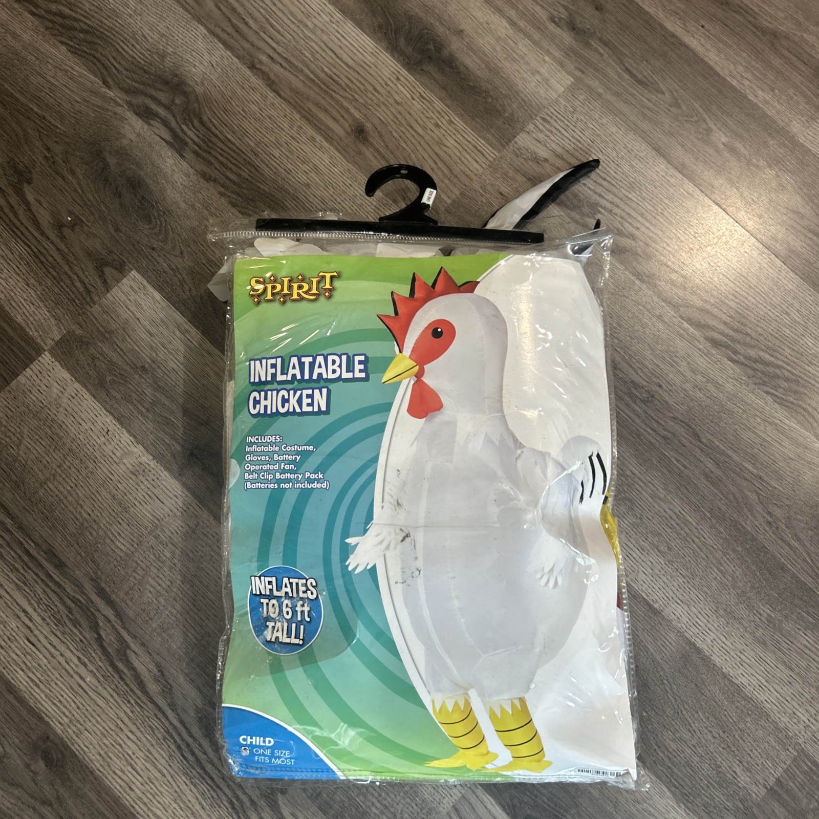 Spirit Halloween Inflatable Chicken Child OSFM Costume - Gem