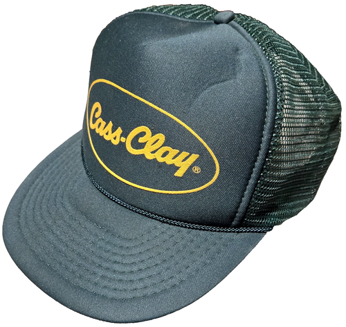 VTG Cass-Clay Snapback Trucker Hat Green Baseball Cap Otto Thin Rope ...