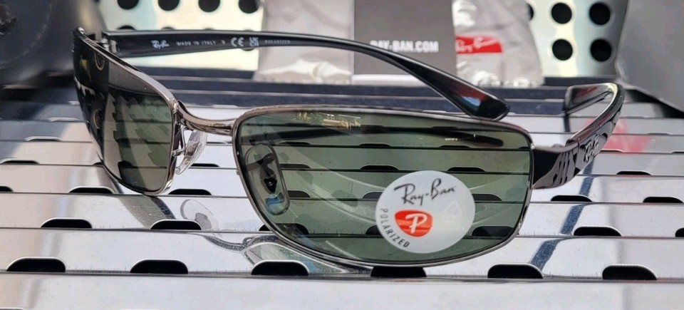 New Ray Ban RB3364 004/58 Sunglasses Gunmetal w/ 62mm Dark Green ...