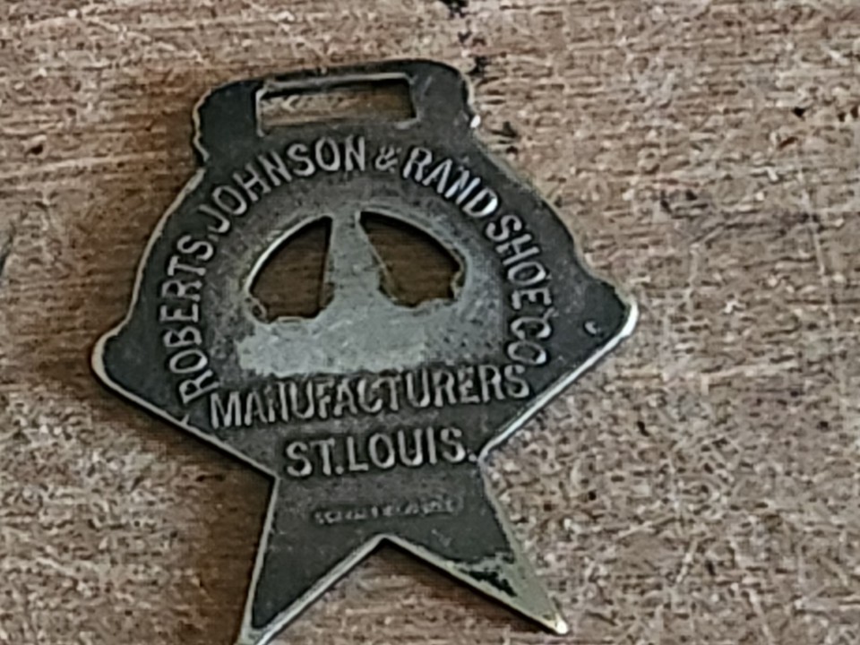 Star Brand Shoes Watch Fob St Louis Advertising RJ&R Shoe Co. Vintage ...