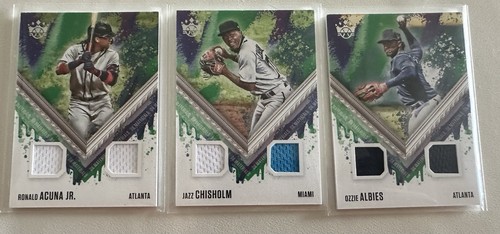 2021 Diamond Kings Baseball DK Materials Lot Of 3: Maddux, Chisholm ...