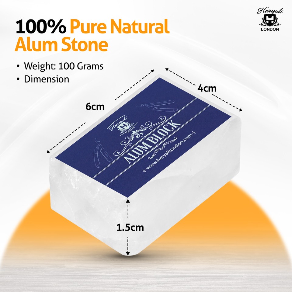 Alum Block After Shave Natural Antiseptic Astringent Stone Free ...
