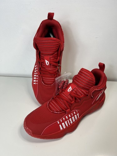 Adidas Dame 7 EXTPLY “Opponent Advisory” Scarlet Red GV8665 Sample Pair ...