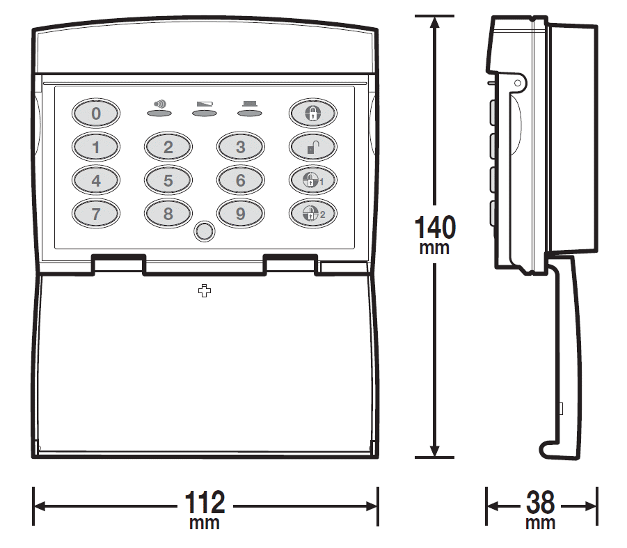 Response Alarms Wirefree Keypad SLKP 868MHz Latest Model / RRP £79.95 ...