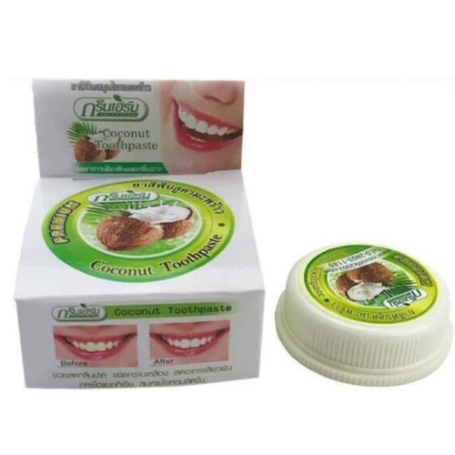 1/2/3x 10g Coconut Oil Toothpaste Herbal Natural, Clove, Mint,K6Z Teeth ...