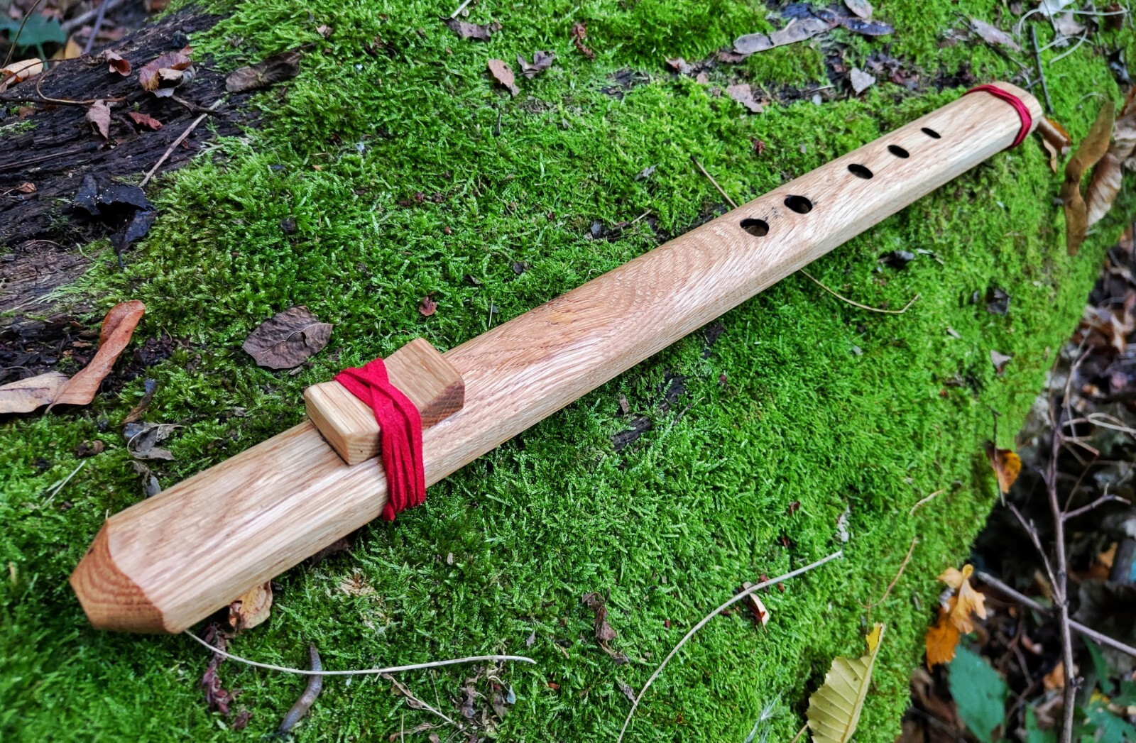 Native American OAK Flute "Wind" - Hand Made - very deep sound Sound ...