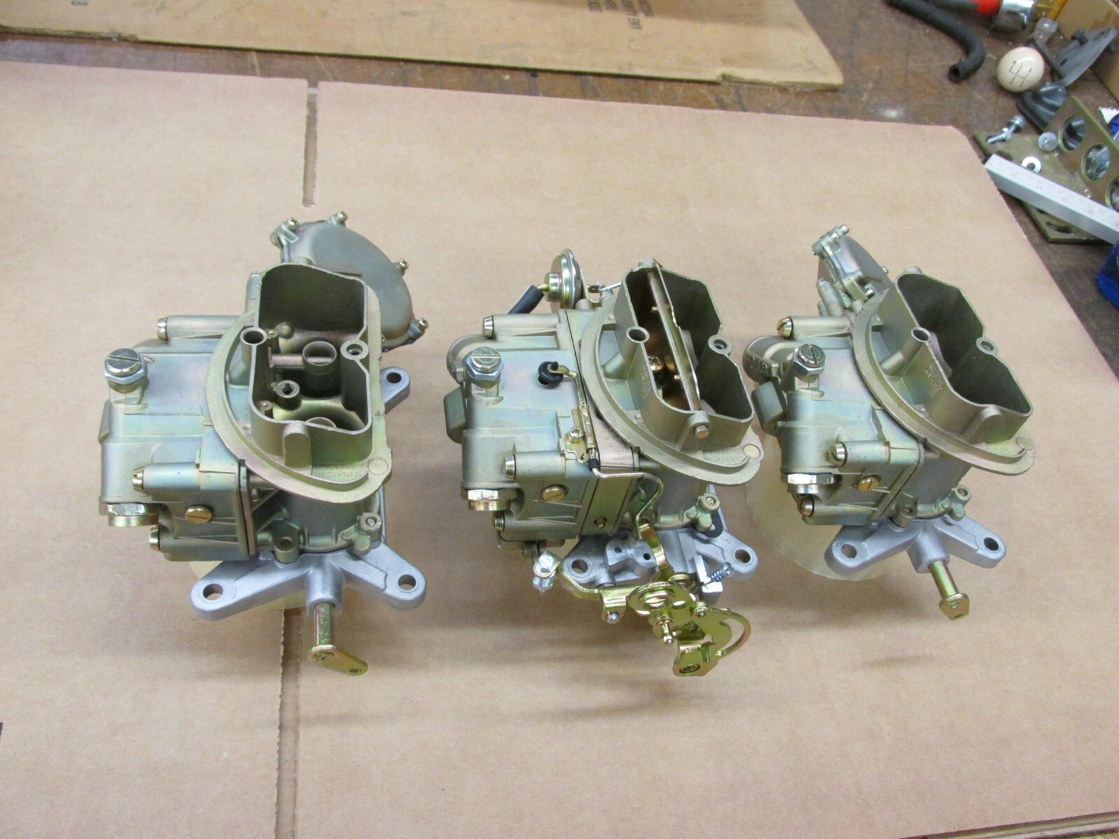 1968 Corvette Auto Holley Tri Power 3x2 Carburetors 3659 833 4056 813 ...