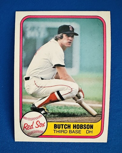 1981 FLEER #227 BUTCH HOBSON BOSTON RED SOX NM-MT or BETTER 30 HR's '77 ...