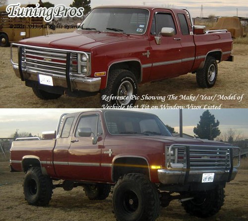 JDM Vent Window Visor 4pc GMC C15 K15 C25 K25 Suburban 73 74 75 76 77 ...