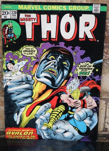 Mighty Thor #220 Vintage 1974 Marvel Comic Lady Sif John Buscema Gerry ...