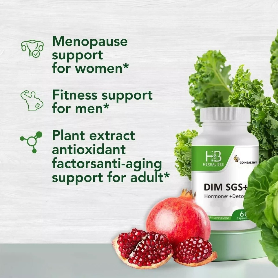 Herbal Bee Dim Sgs+ Hormone + Detox Dietary Supplement, 60 Capsules | eBay