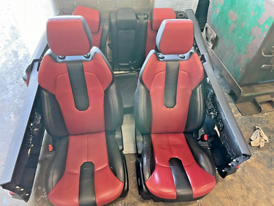 Range Rover Evoque Leather Seats Black Leather over Pimento Red With ...