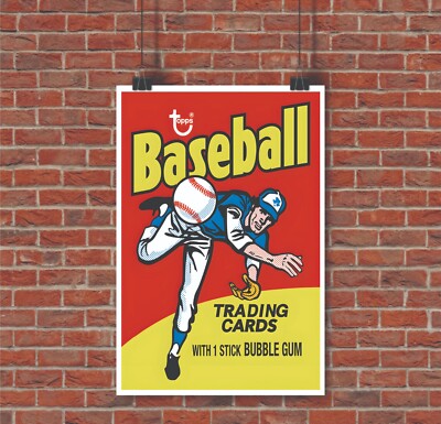 1975 Topps Baseball Wrapper Print/Poster | eBay