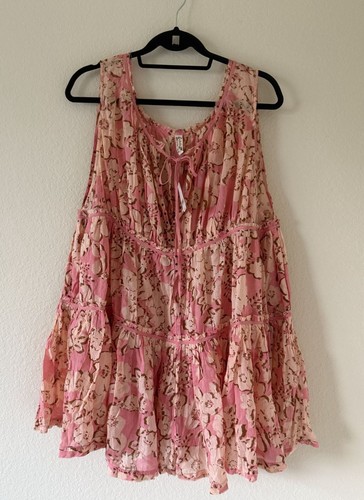 Brand New Intimately Free People Rose Floral Paisley Oversized Romper ...